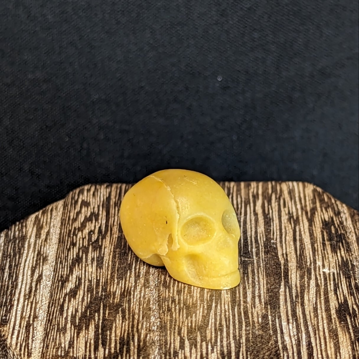 Yellow Jade Skull 1.25inch | Give the World Good